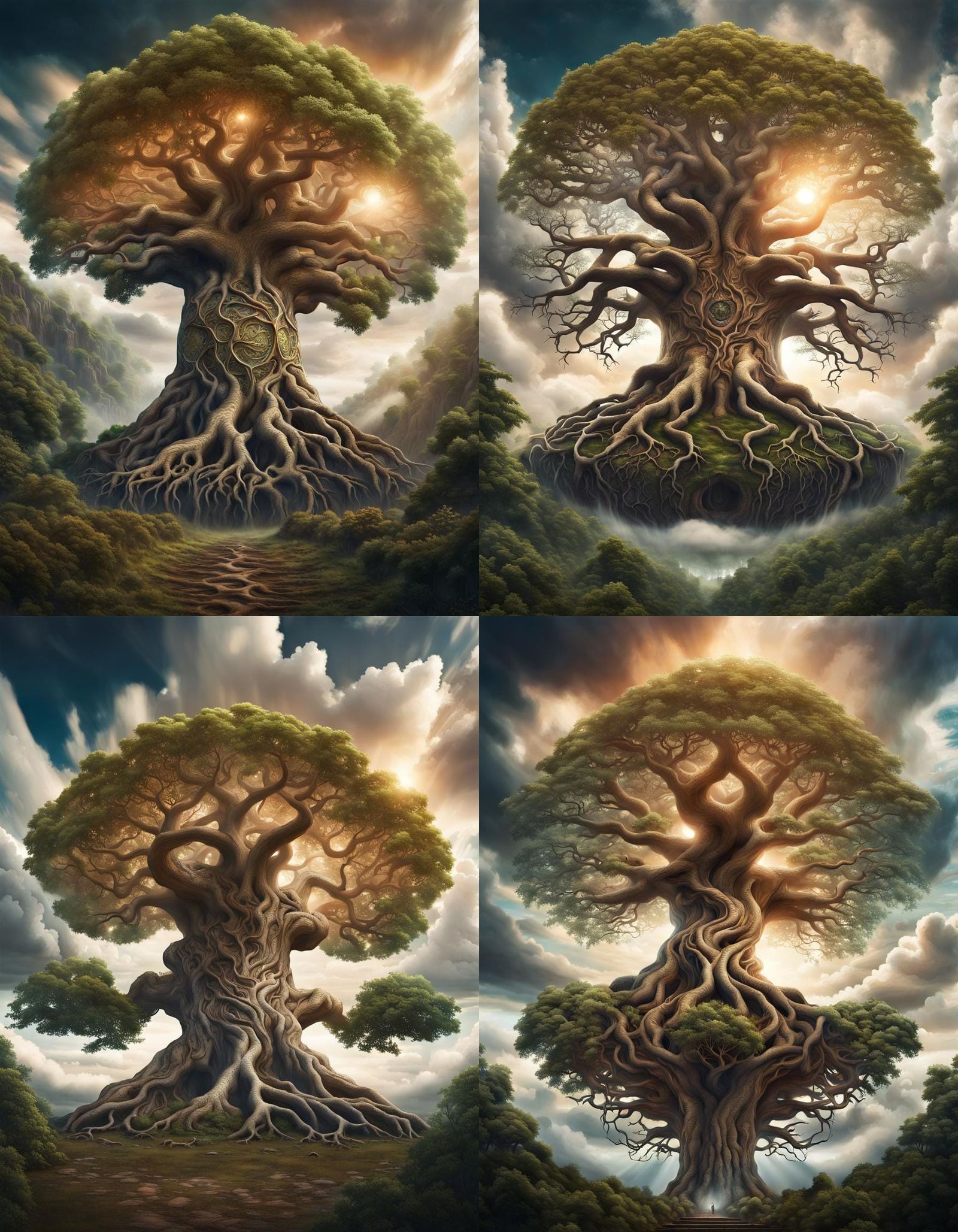 The World Tree - Yggdrasil - AI Generated Artwork - NightCafe Creator