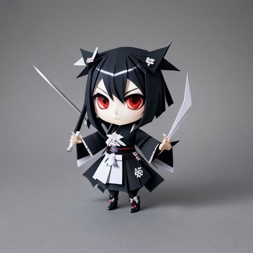 Chibi Origami Style Figurine With Attitude! - AI Generated Artwork ...