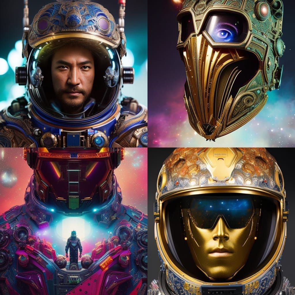 cosmic galaxy spaceman - AI Generated Artwork - NightCafe Creator