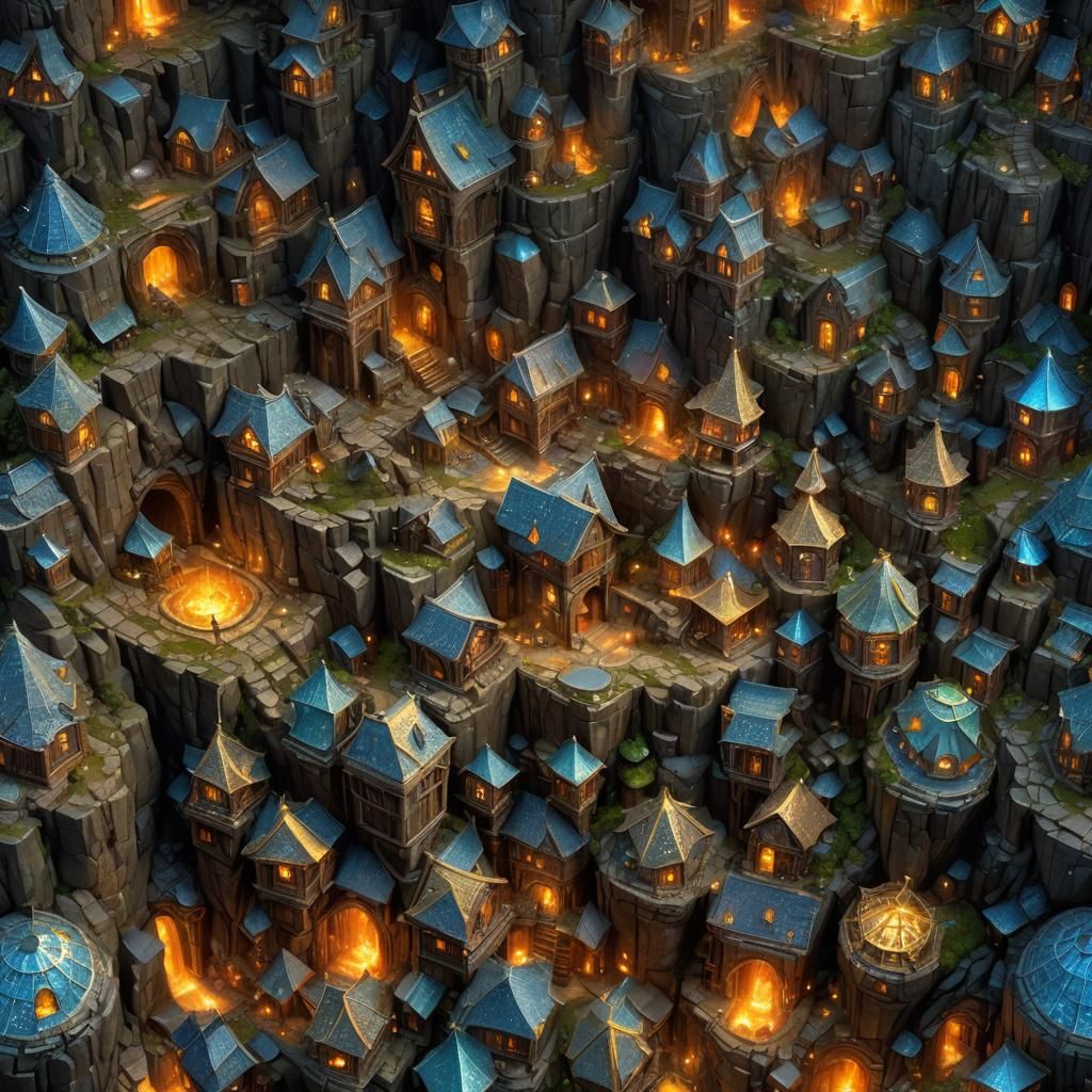 Dwarf Mining Camp - AI Generated Artwork - NightCafe Creator