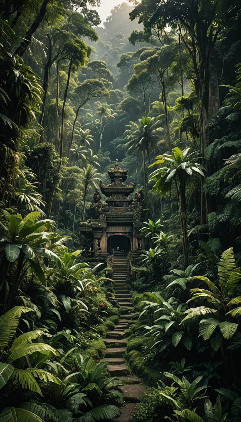 Tropical jungle scenes - AI Generated Artwork - NightCafe Creator