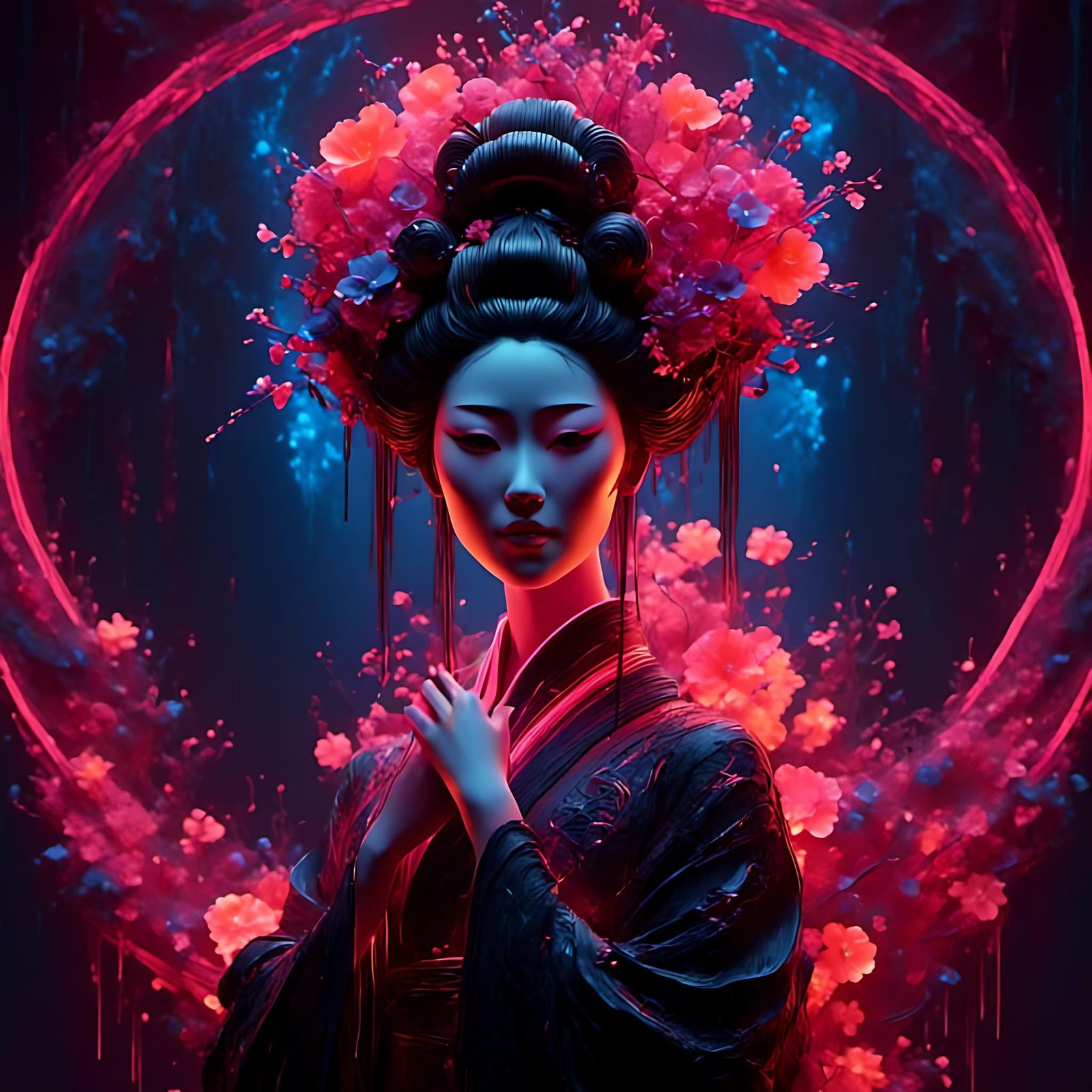 Magic Geisha - AI Generated Artwork - NightCafe Creator