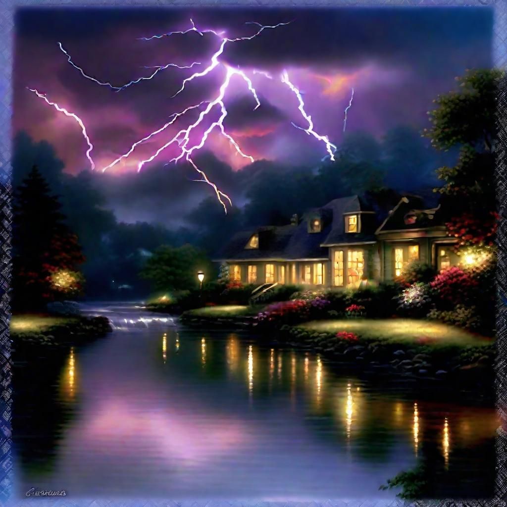 lights: astonishing: ultrarealistic: river: exotic: nebula: Thomas ...