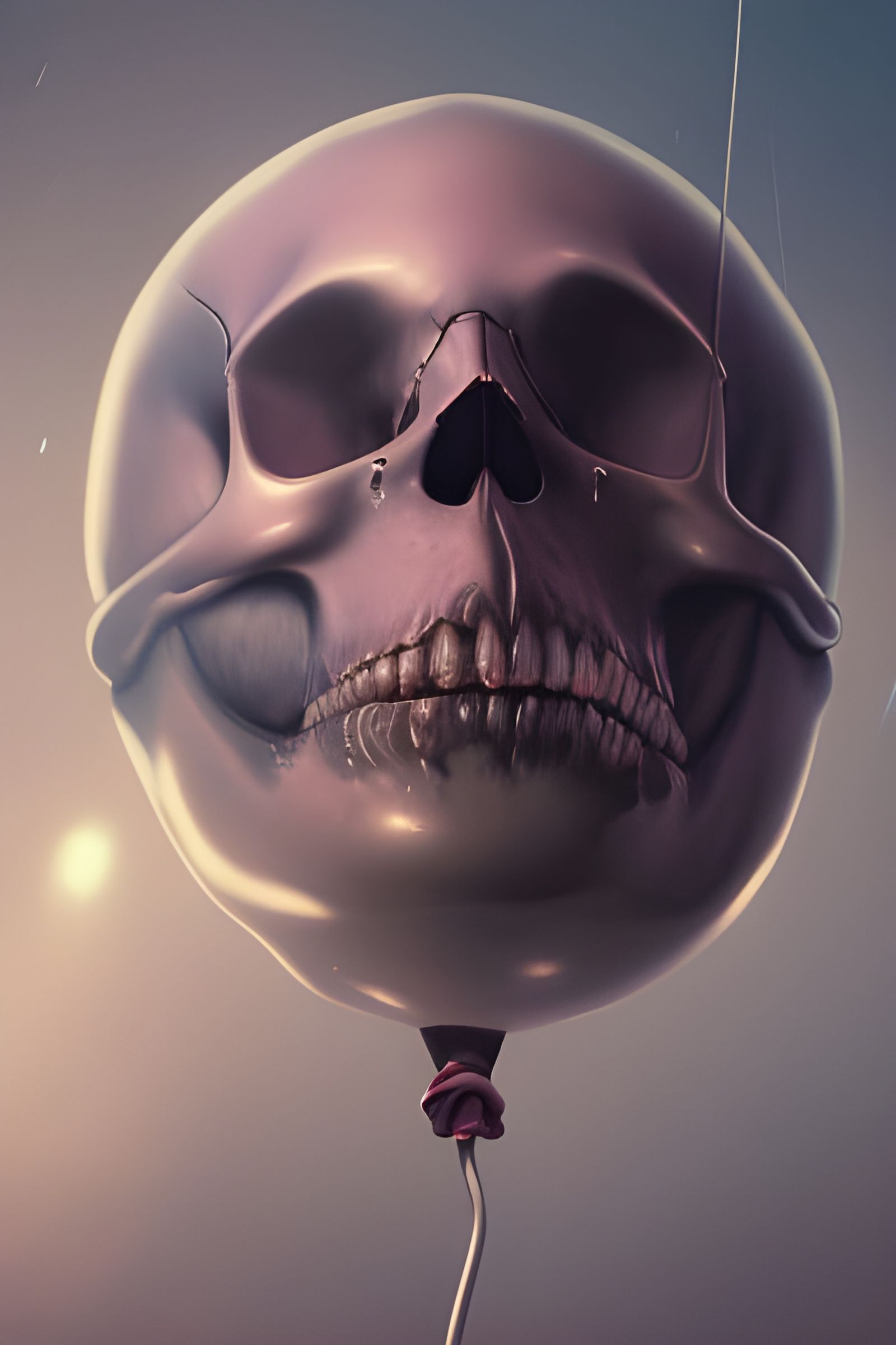 Skull Balloon 01. (Skull 14) - AI Generated Artwork - NightCafe Creator