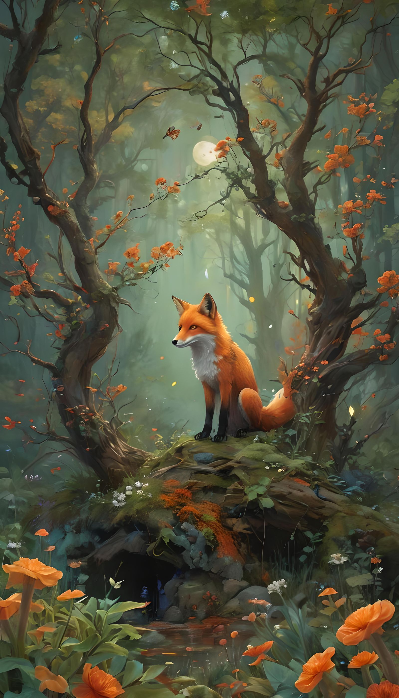 The Hideout of the Fox - AI Generated Artwork - NightCafe Creator