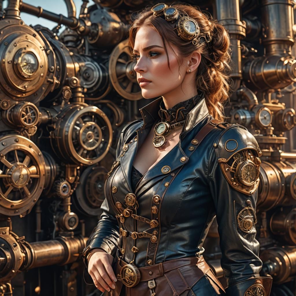 Steampunk engineer - AI Generated Artwork - NightCafe Creator