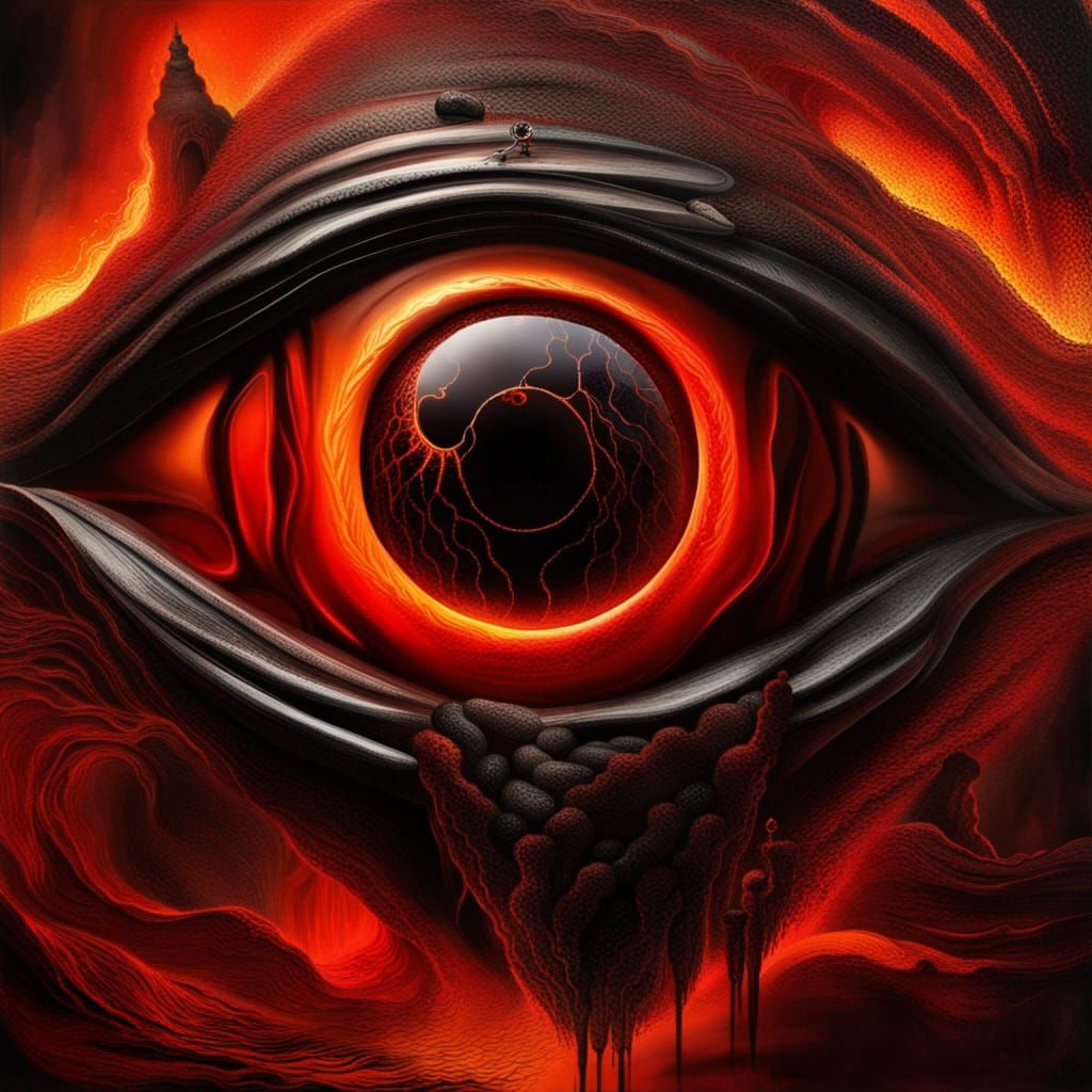 Lava Eye - AI Generated Artwork - NightCafe Creator