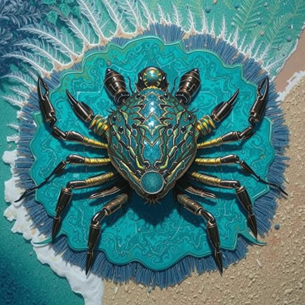 Flea-like jumping crab - Whimsical Crab Leaps Through Enchan...