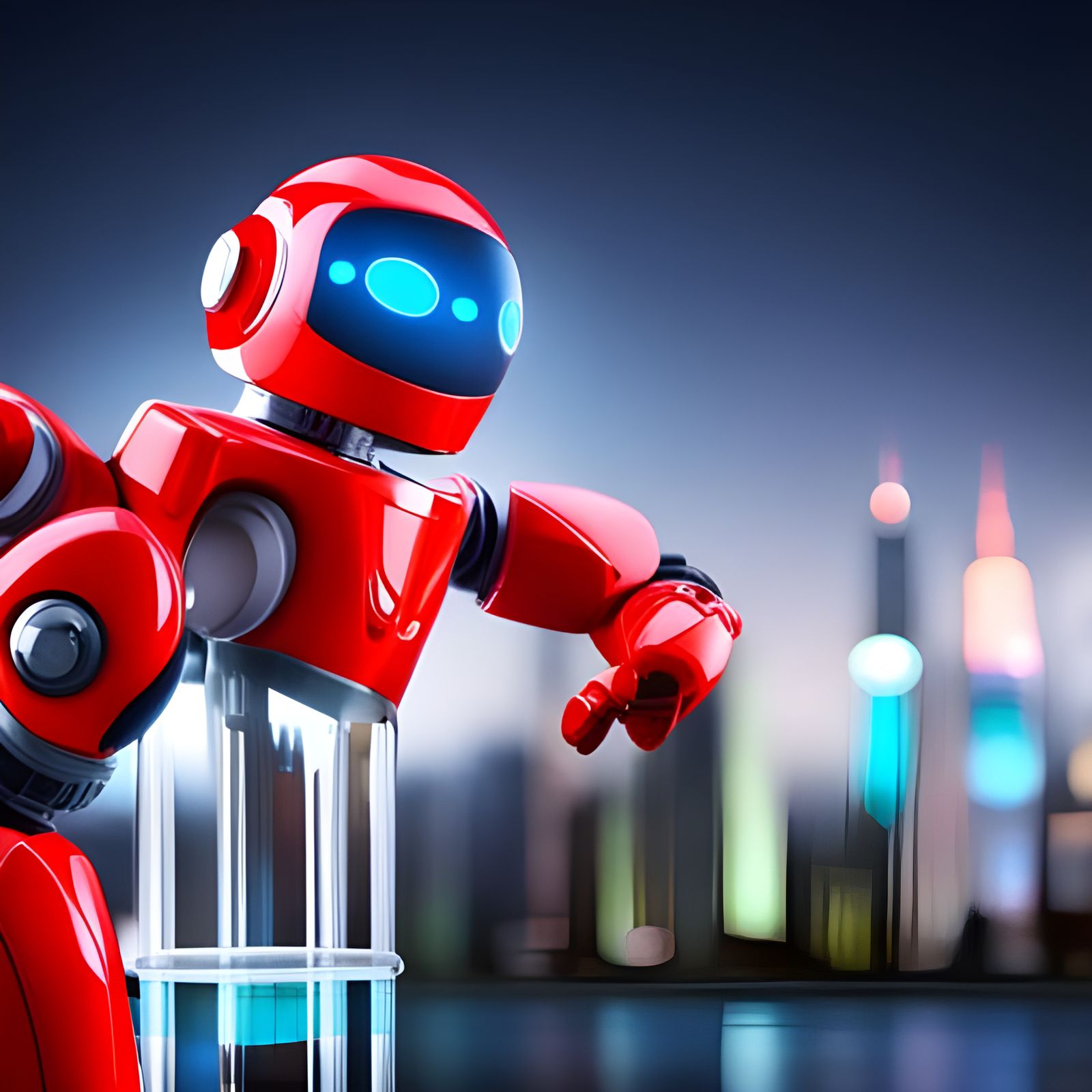 Red Bot - AI Generated Artwork - NightCafe Creator