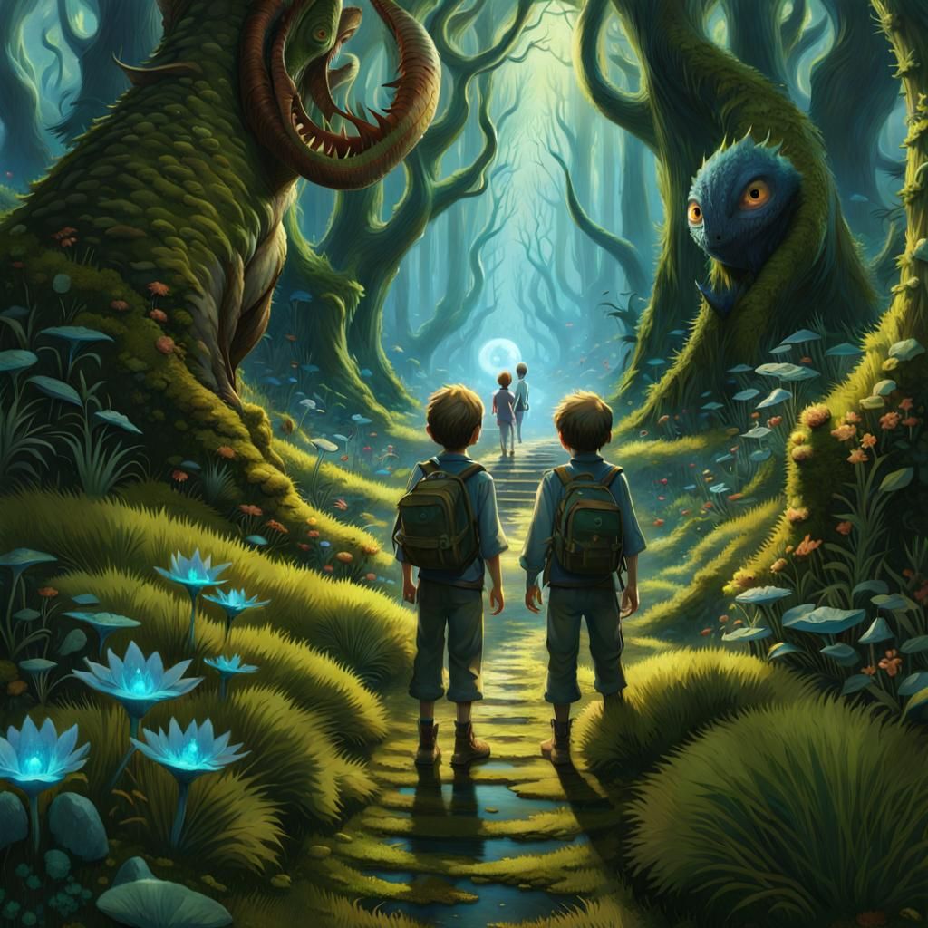 Sibling Adventure - AI Generated Artwork - NightCafe Creator