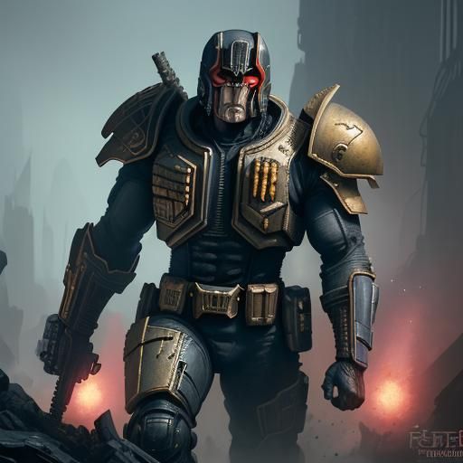 Judge dredd - AI Generated Artwork - NightCafe Creator