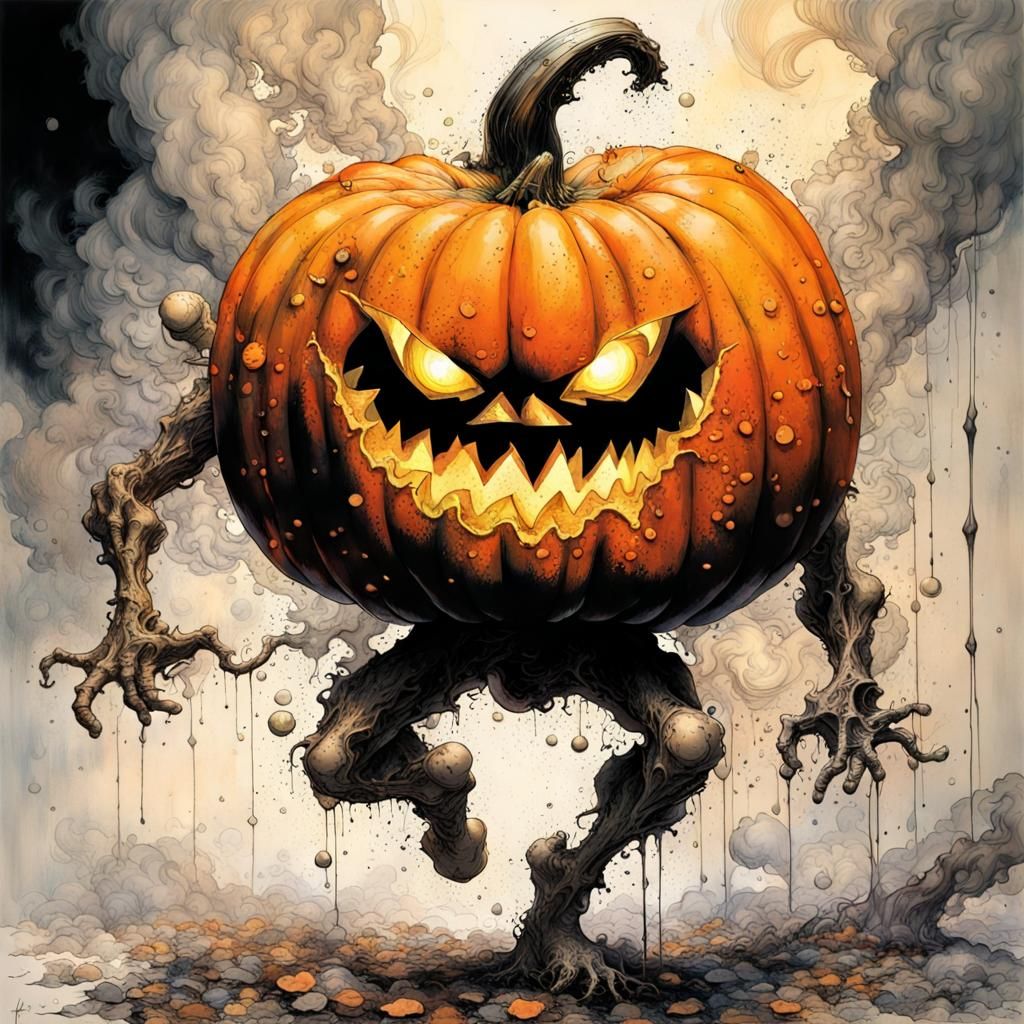 Pumpkin - 10 - AI Generated Artwork - NightCafe Creator