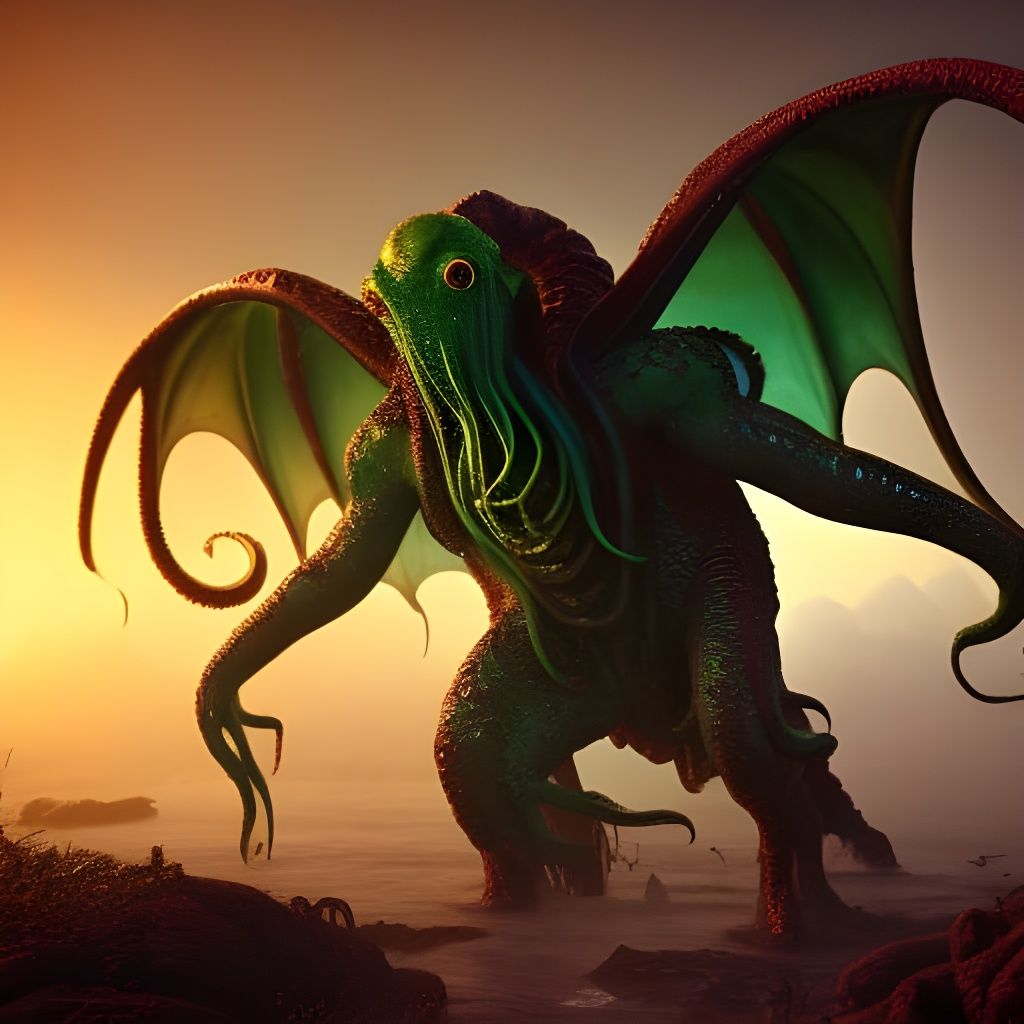 Cthulhu Beast - AI Generated Artwork - NightCafe Creator