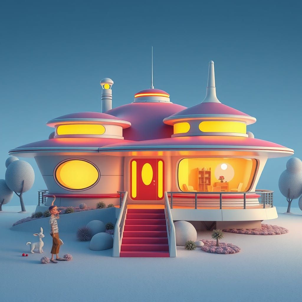 house inspired by the Jetsons TV series
