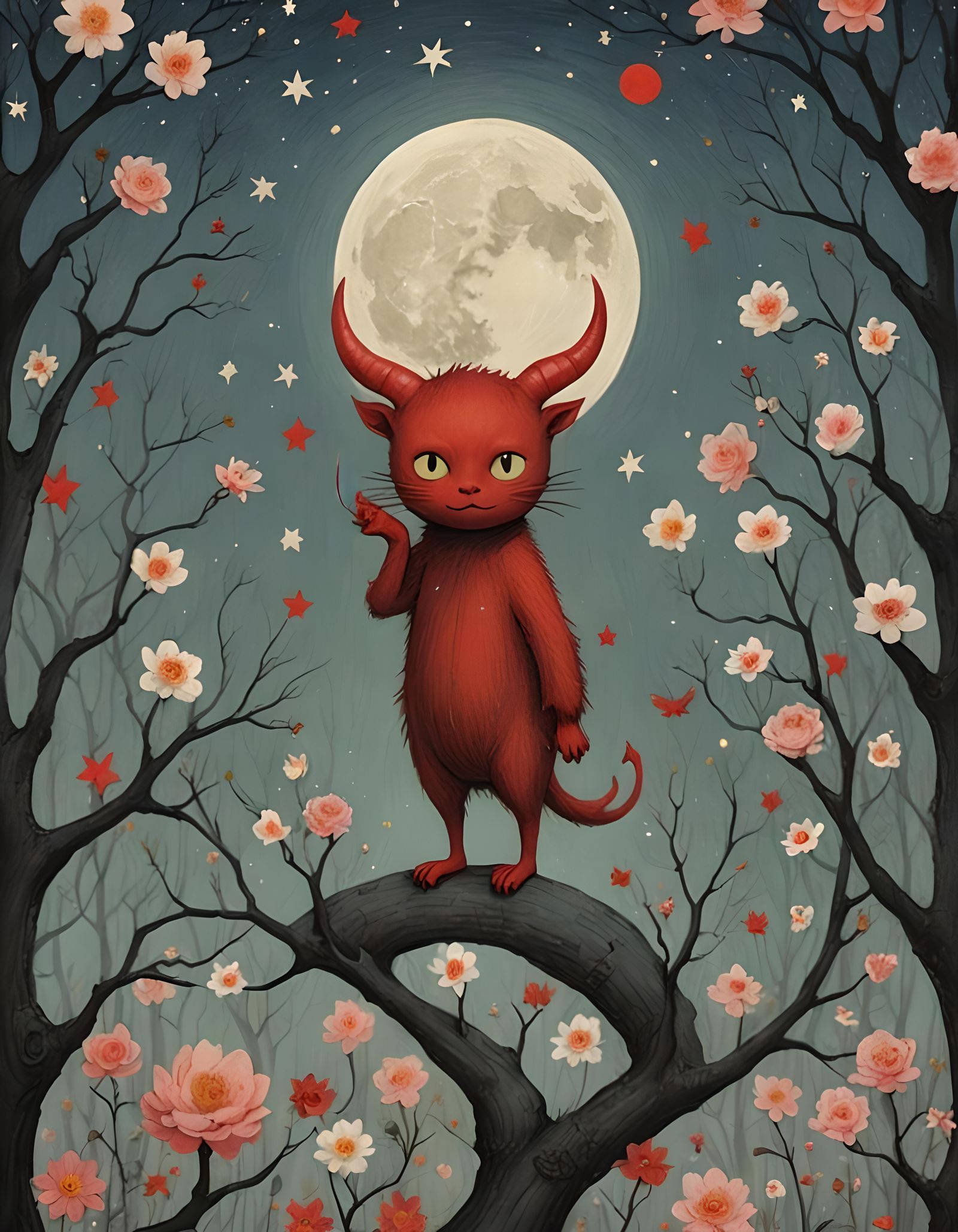 The lil red friend - AI Generated Artwork - NightCafe Creator
