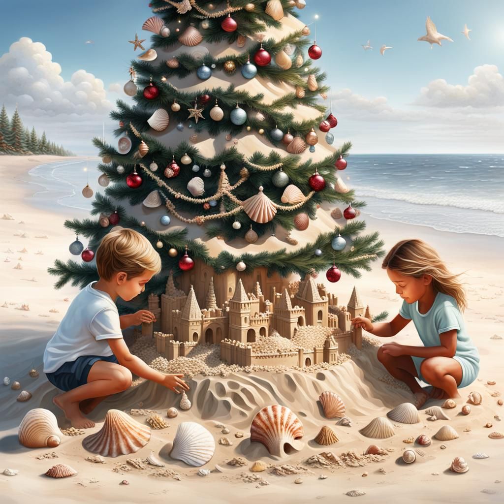 Beach Christmas - Christmas on the Seaside Castle