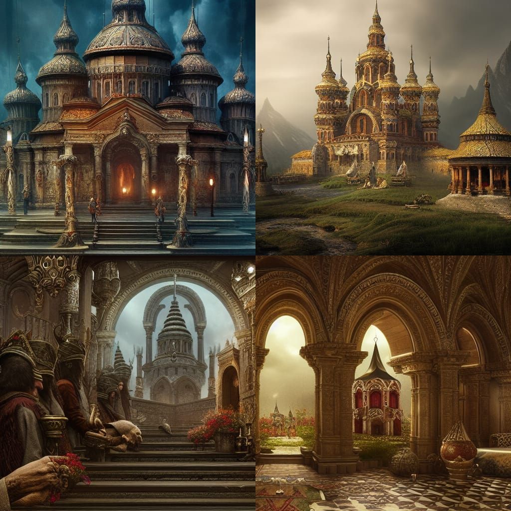 slavic pagan temple : r/nightcafe