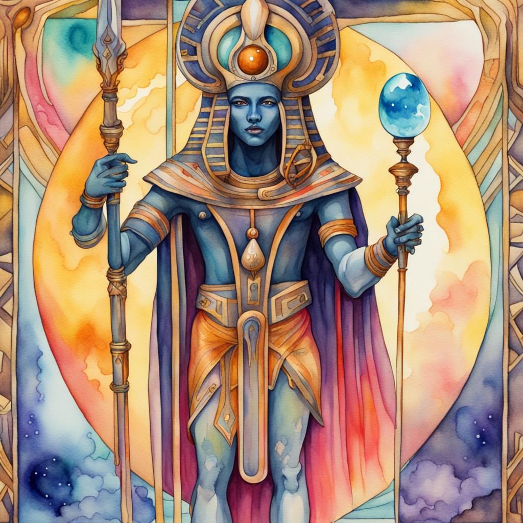 Osiris Tarot card - AI Generated Artwork - NightCafe Creator