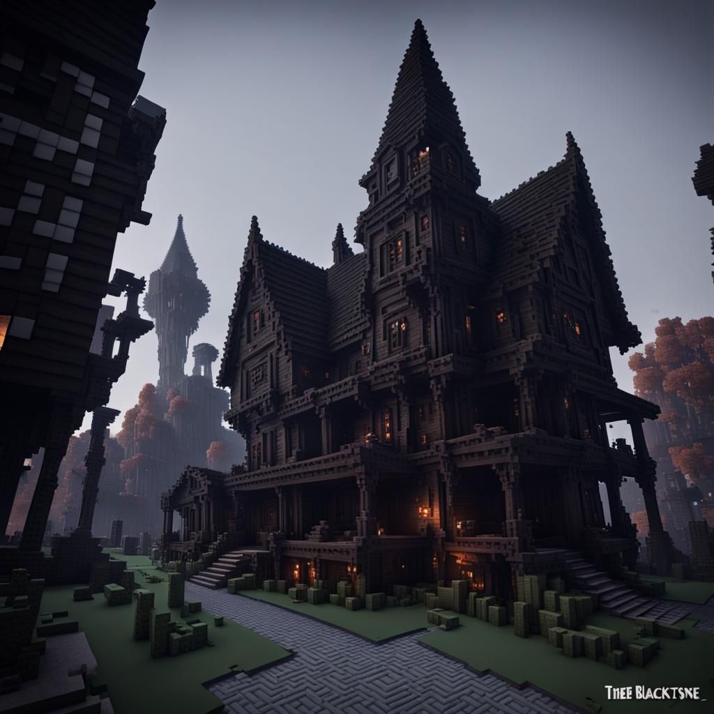 Blackstone Haunted House Minecraft - AI Generated Artwork - NightCafe ...