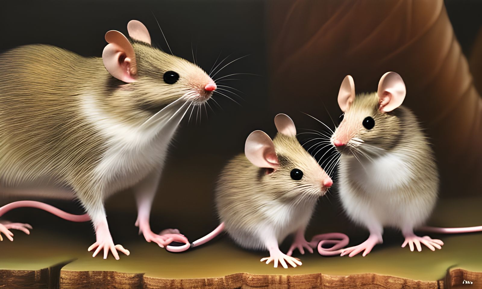 mouse trio - AI Generated Artwork - NightCafe Creator
