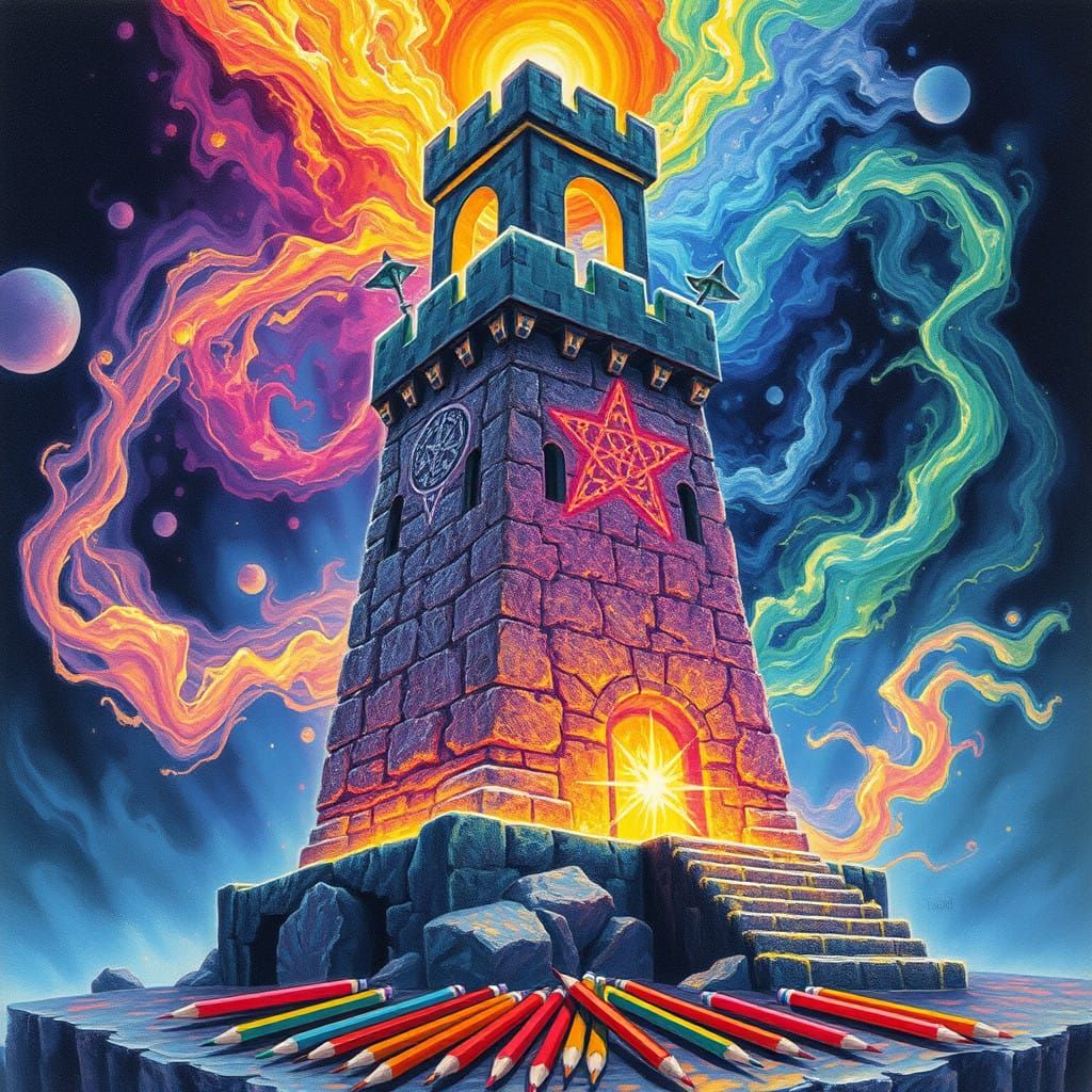 Forbidding Watchtower - Ethereal Watchtower Radiates Magica...