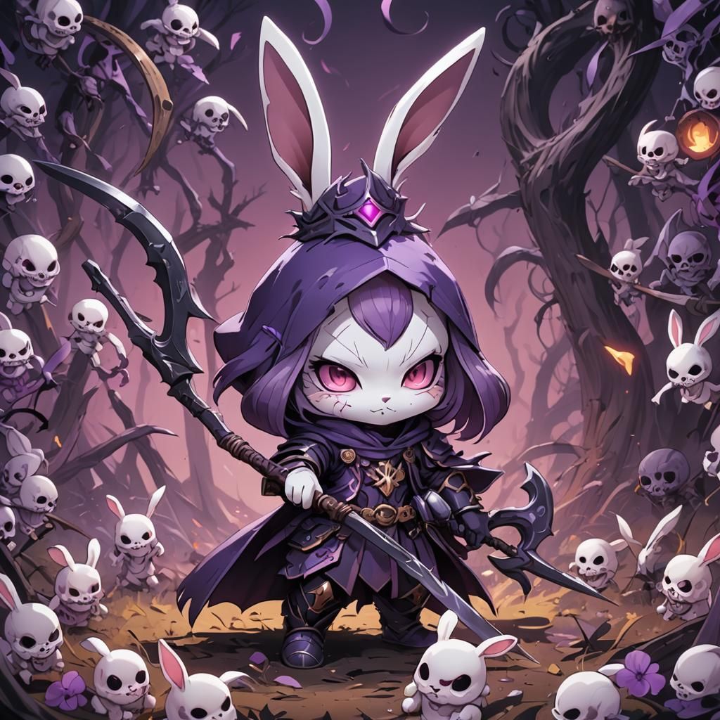 Chibi Murder Bunny - AI Generated Artwork - NightCafe Creator