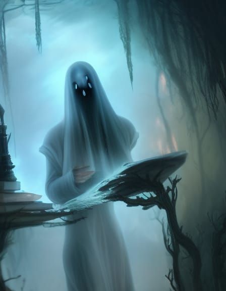 The ghost "the preacher" delivering the daily sermon on the rights of ...