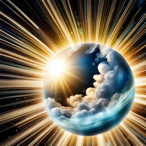 The Planet of Light and Clouds - AI Generated Artwork - NightCafe Creator