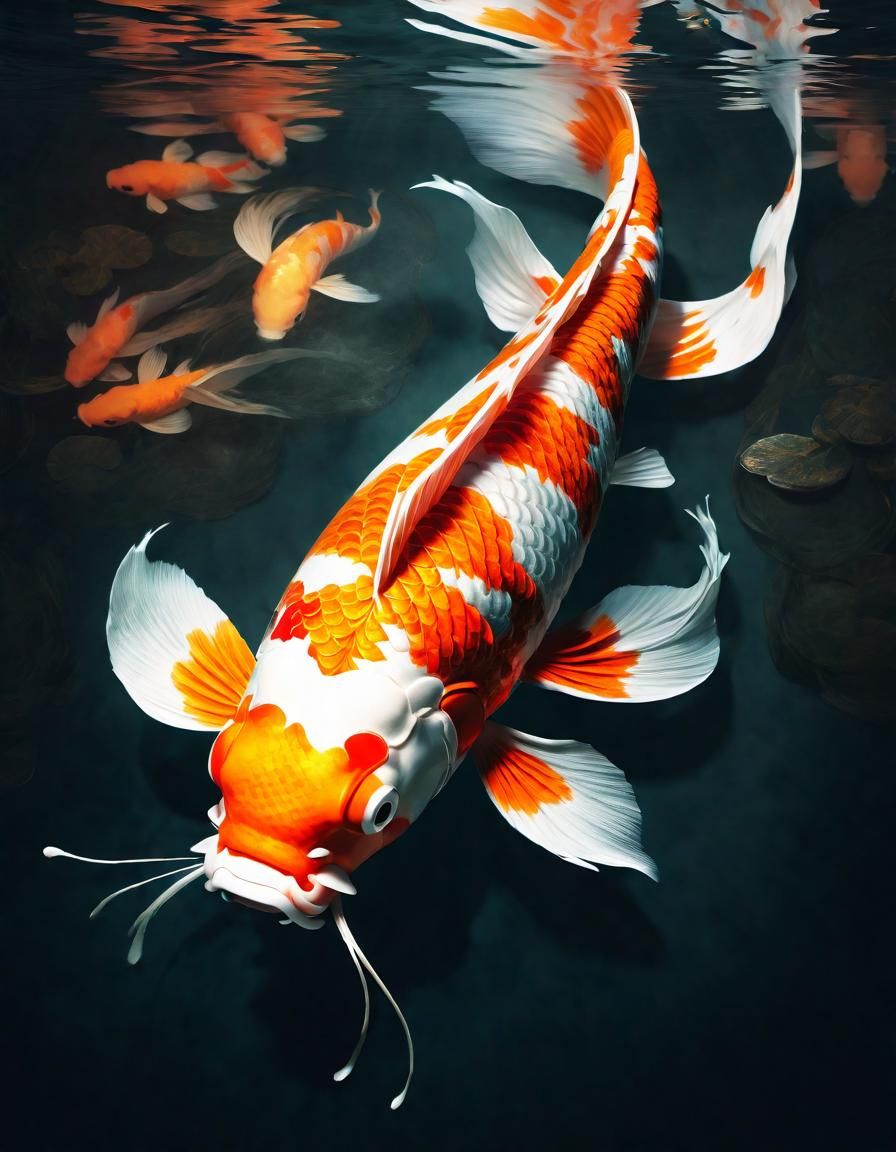 Koi fish - AI Generated Artwork - NightCafe Creator