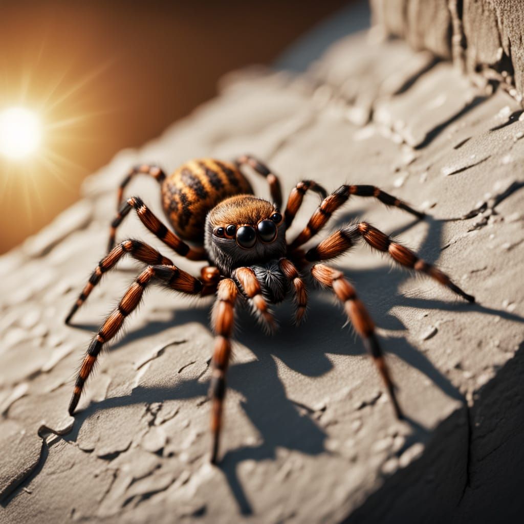 Huge Tarantula Up Close On Wood - Huge Tarantula Up Close On...