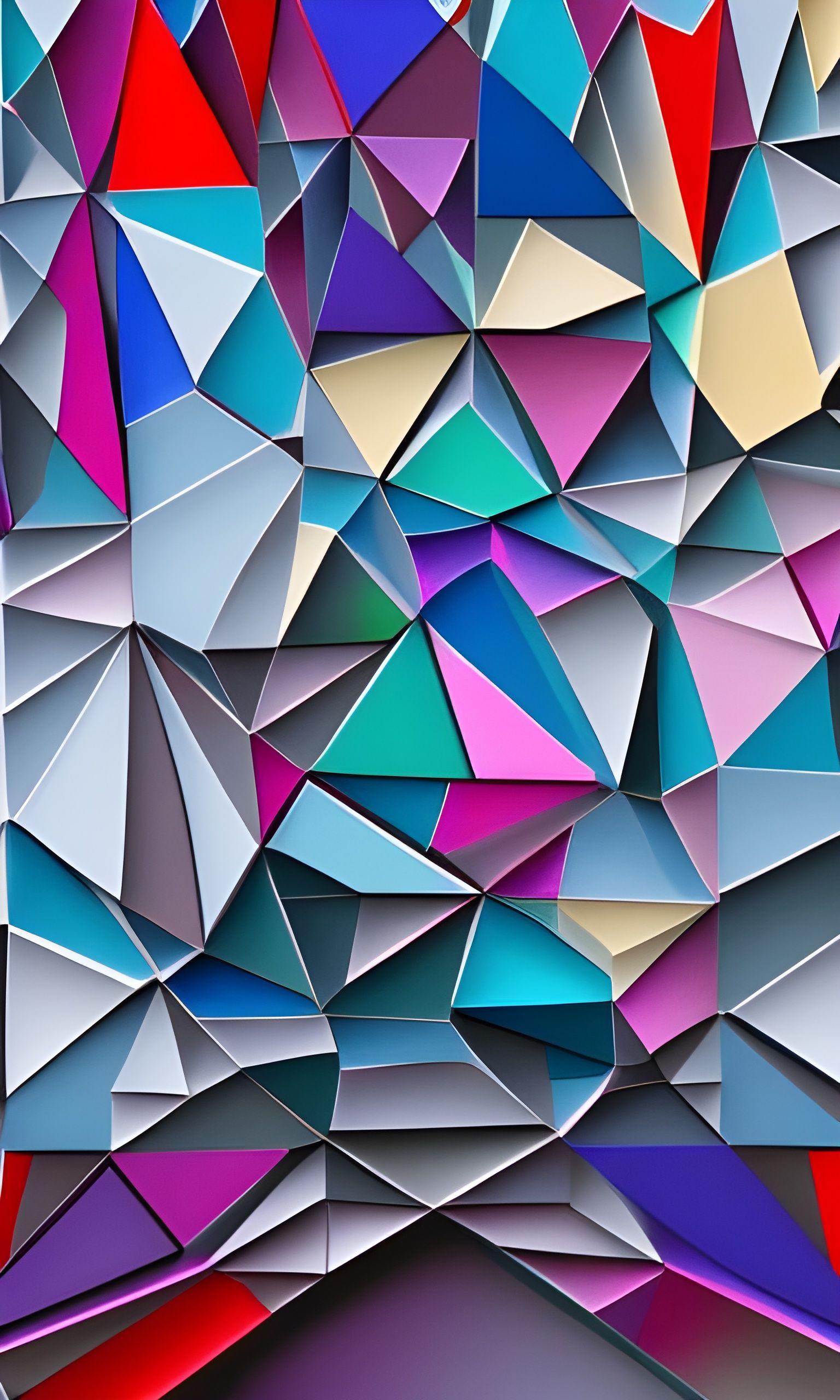 Mostly Triangles - AI Generated Artwork - NightCafe Creator
