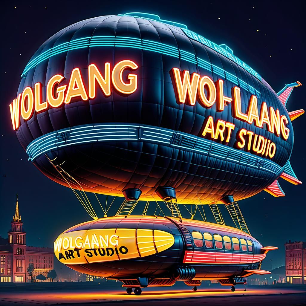 Blimp sign - AI Generated Artwork - NightCafe Creator