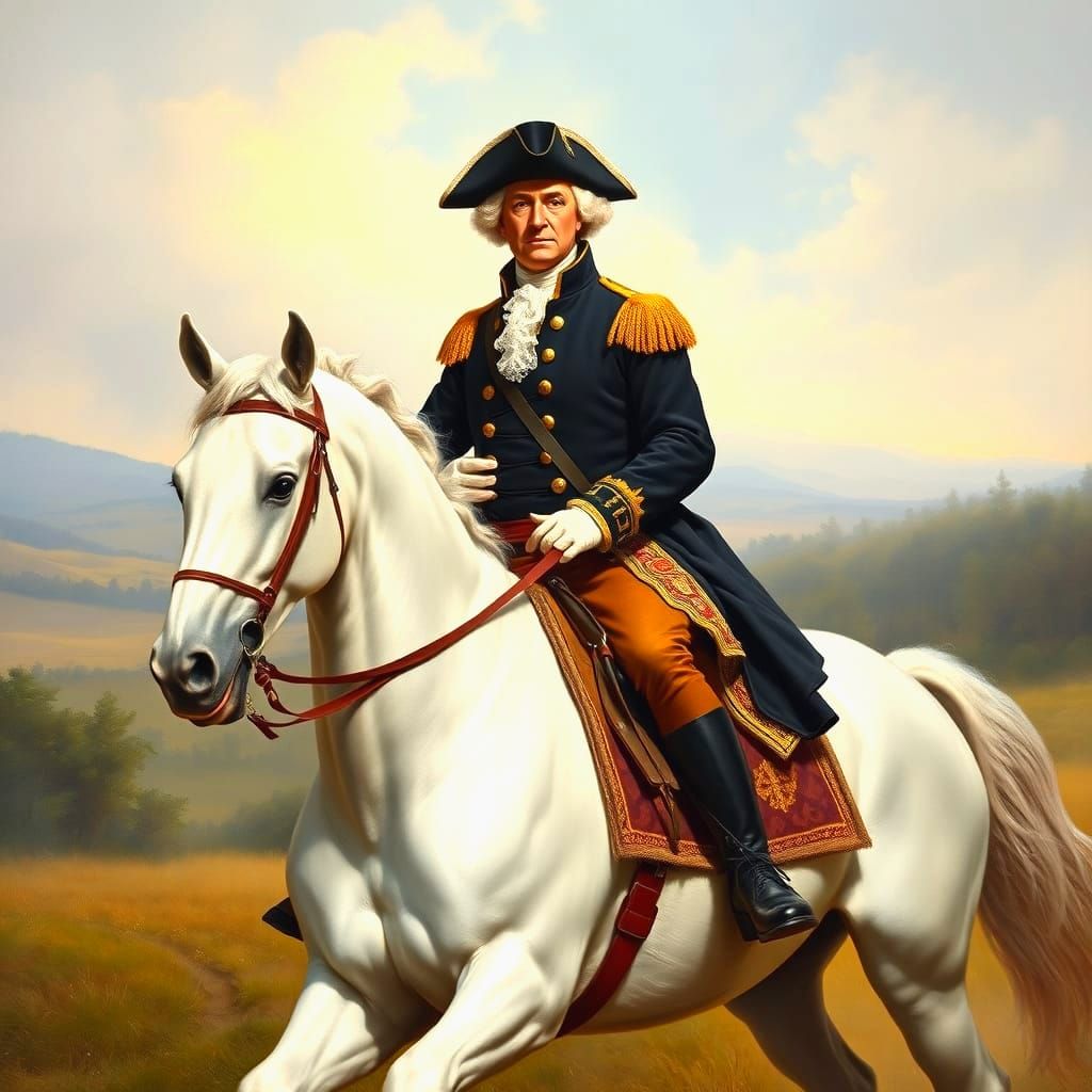 George Washington riding a horse - Historical Figure Rides a...