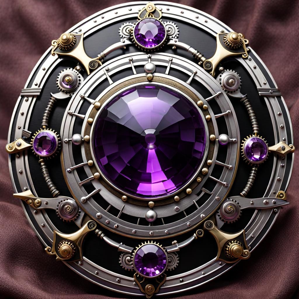 Amethyst Shield - AI Generated Artwork - NightCafe Creator