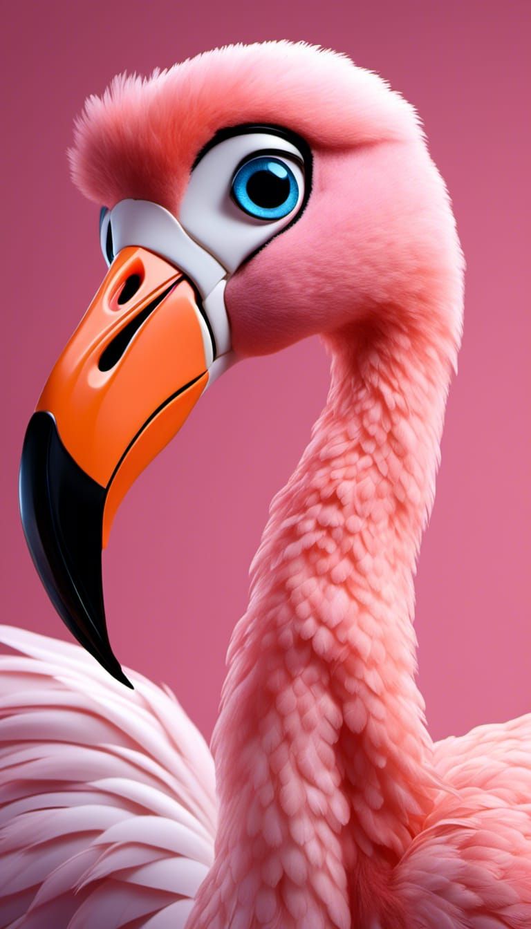 a Flamingo - AI Generated Artwork - NightCafe Creator
