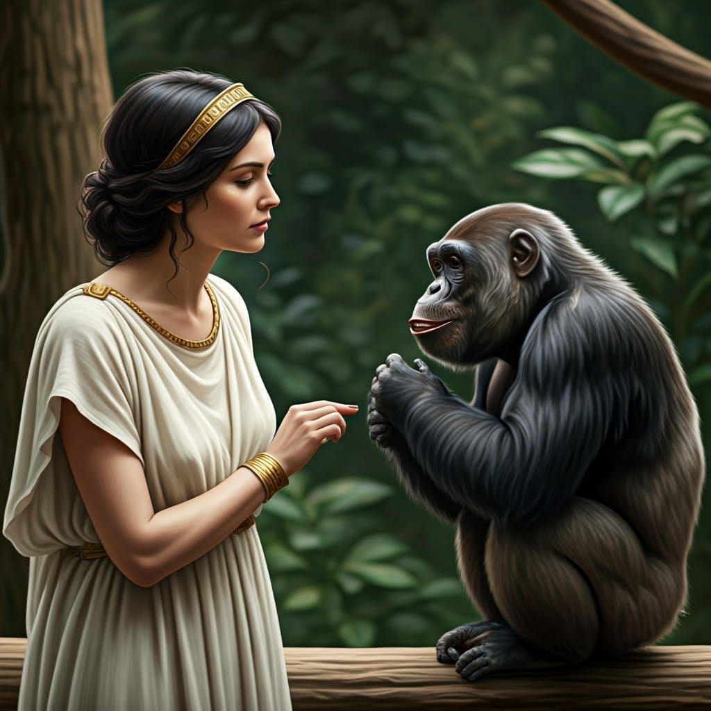 Modern Hypatia Of Alexandria, compassionately teac... - AI Art