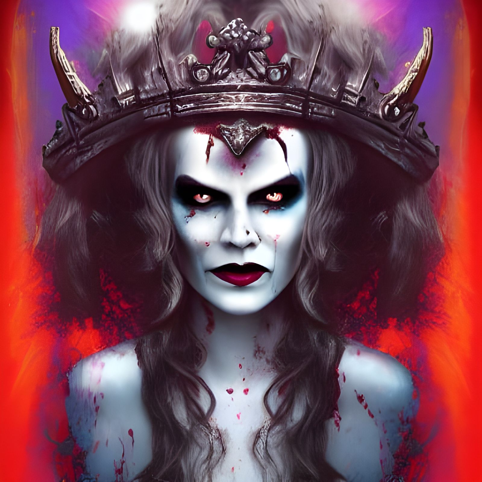 ghoulish queen of the zombies - AI Generated Artwork - NightCafe Creator