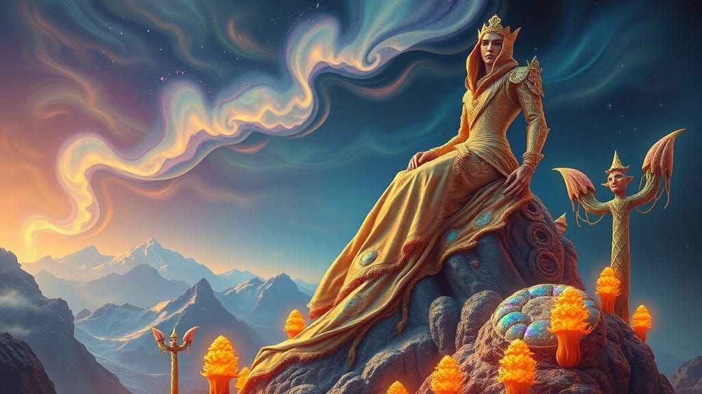 Queen of the Golden Mountains, Surreal, Psychedelic