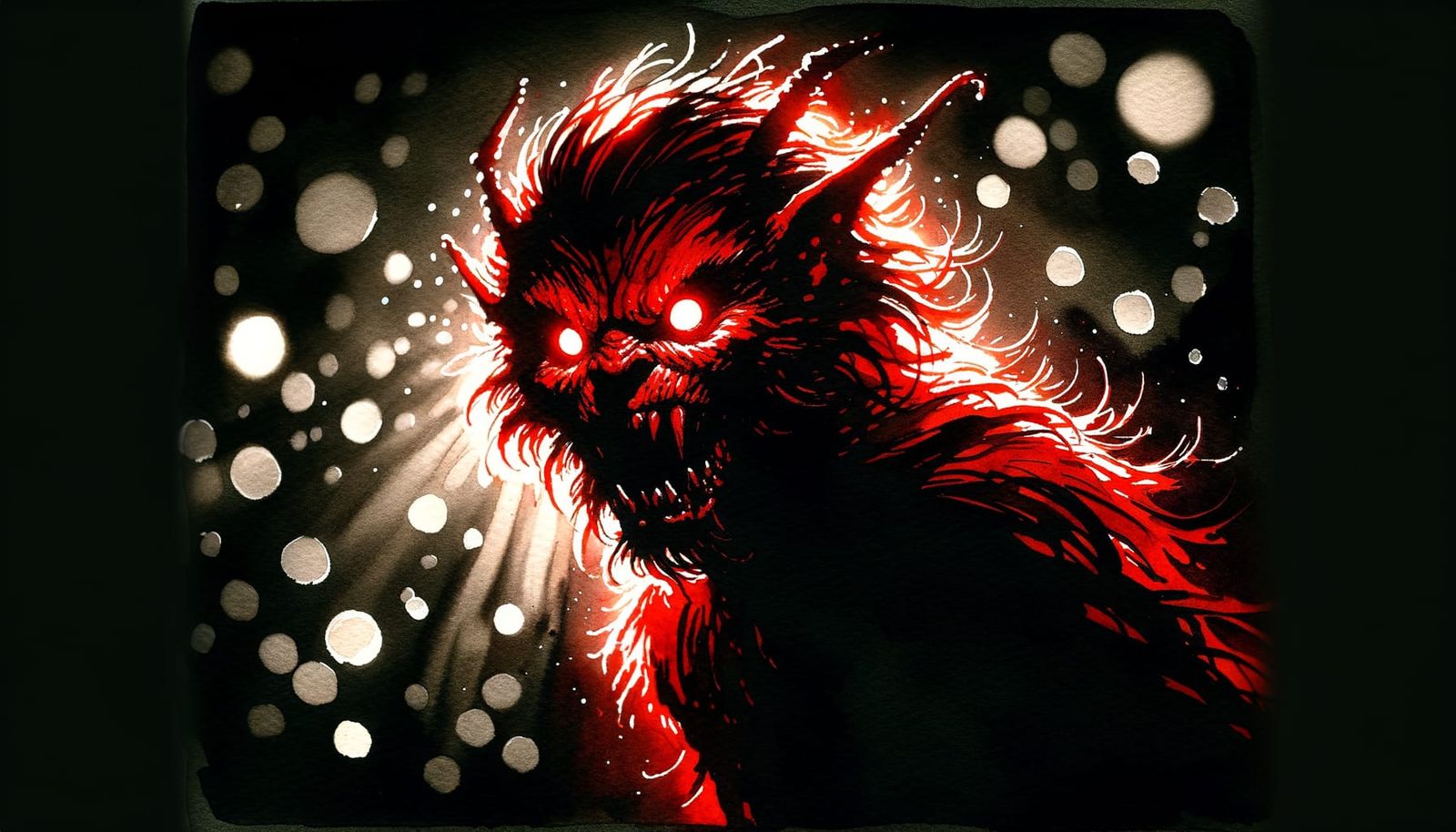 Spooky Illustrations - Nain Rouge of Michigan (Cryptid) - AI Generated ...