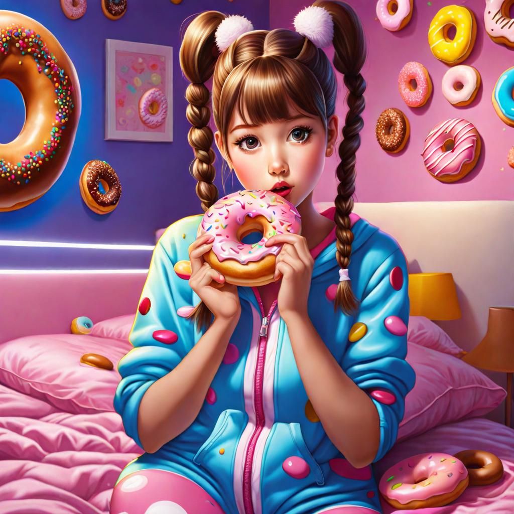 Uh, Oh, Donuts - AI Generated Artwork - NightCafe Creator