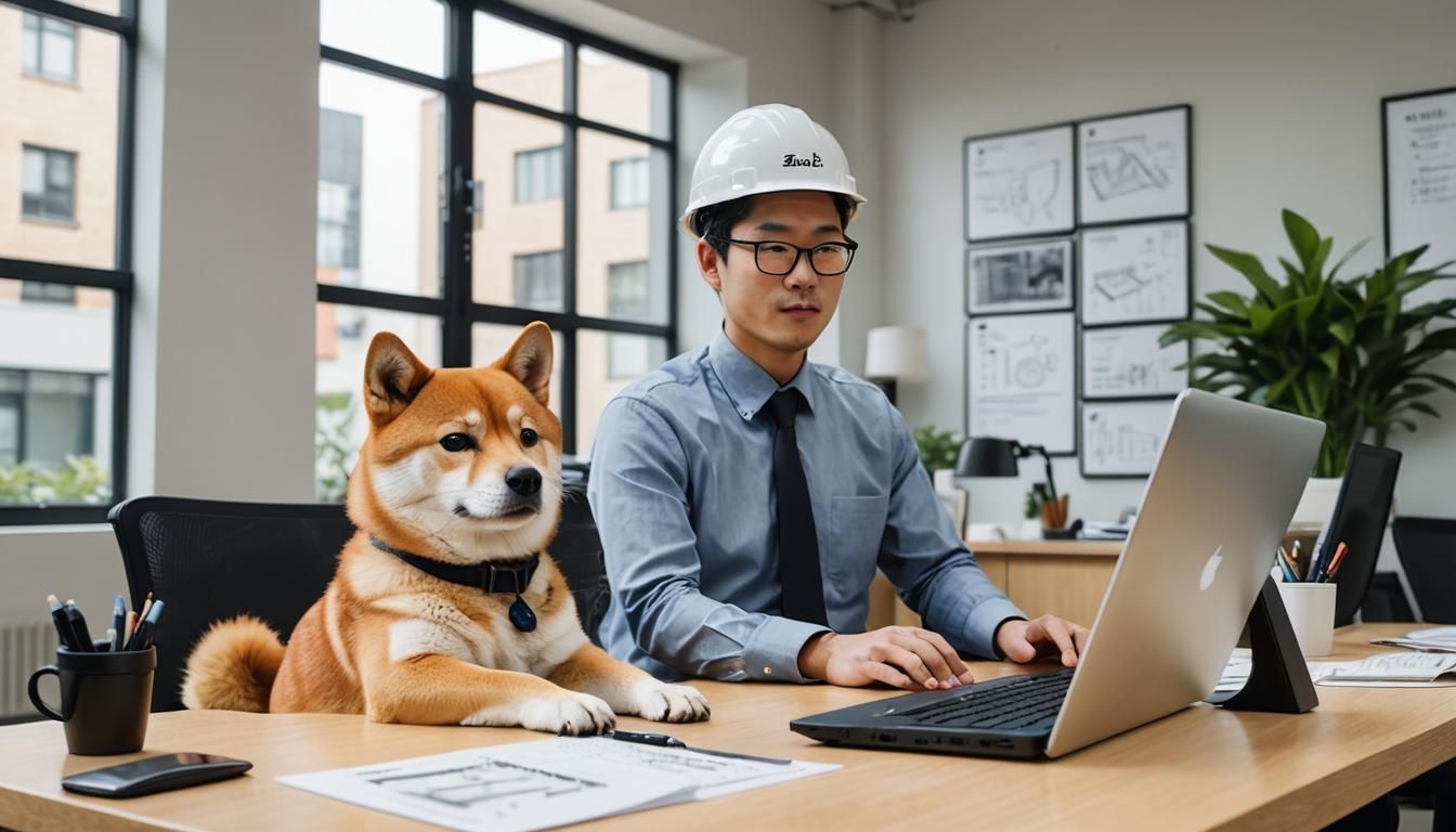 Architect shiba is not happy - AI Generated Artwork - NightCafe Creator