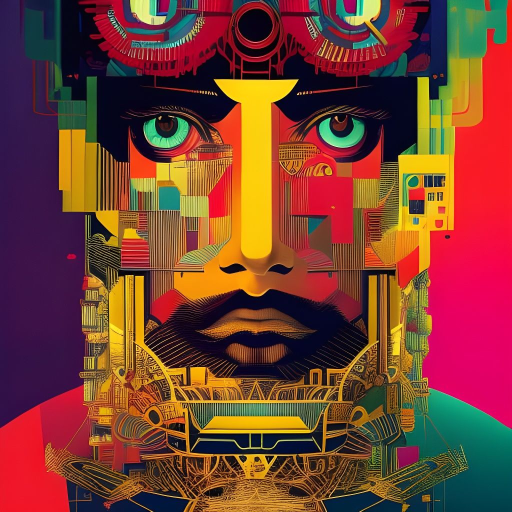 A self portrait of an algorithm - AI Generated Artwork - NightCafe Creator