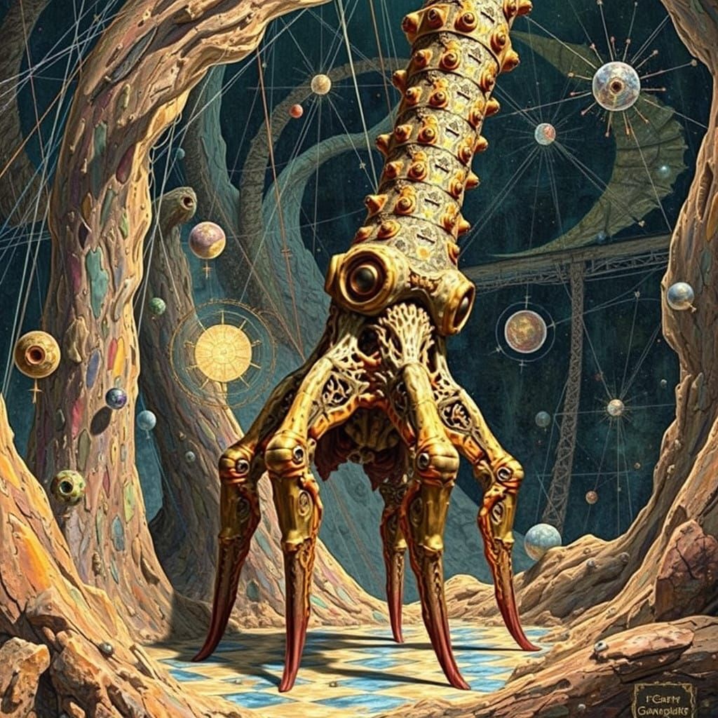 Bipedal Morphological Shaft - Surreal Bipedal Form in Hyperc...