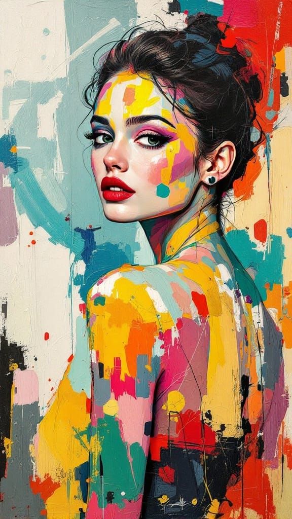 palette on her flesh each shade curves with quiet fire lips red ...