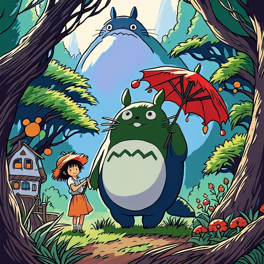 Studio ghibli Totoro - AI Generated Artwork - NightCafe Creator