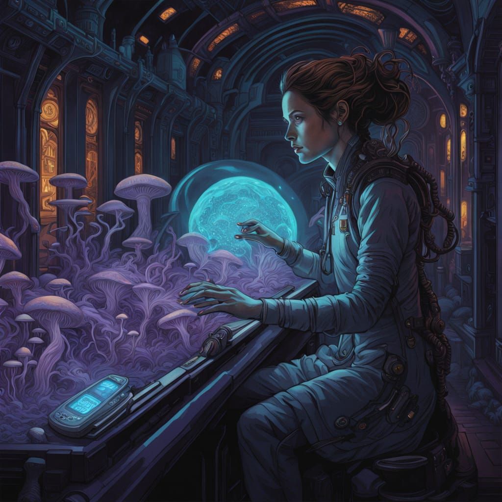 (masterpiece, high quality), (place), sci-fi, fantasy, surrealism, dark ...