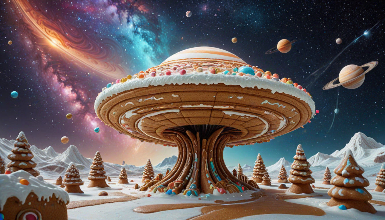 Starbase Gingerbread On Gingerbread Winter Wonderland World