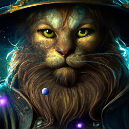 a cat wizard - Cat Wizard Portrait in Hyperdetailed Style