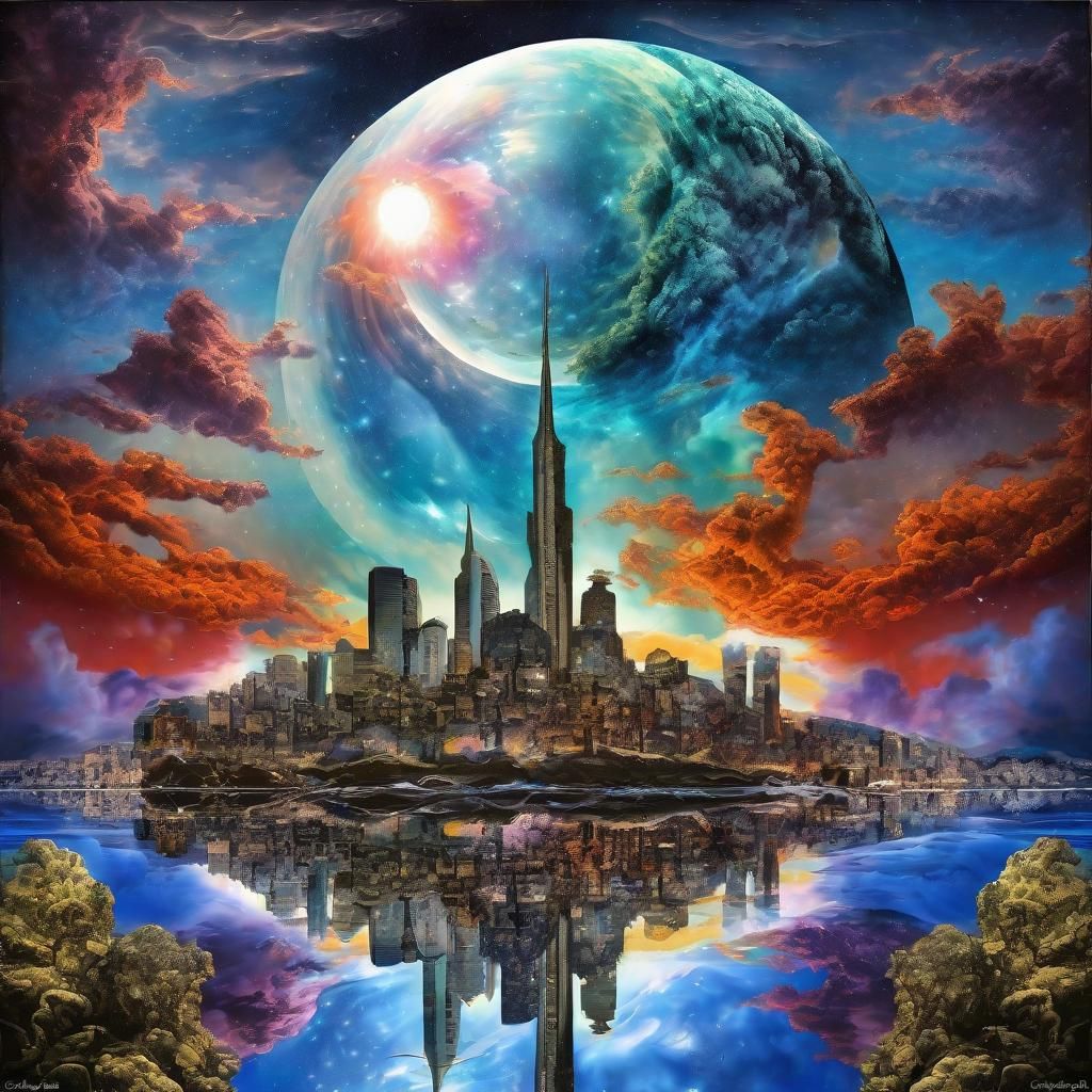 alien world landscape - AI Generated Artwork - NightCafe Creator