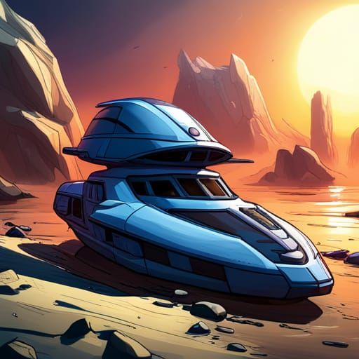 The future hovercraft!! - AI Generated Artwork - NightCafe Creator